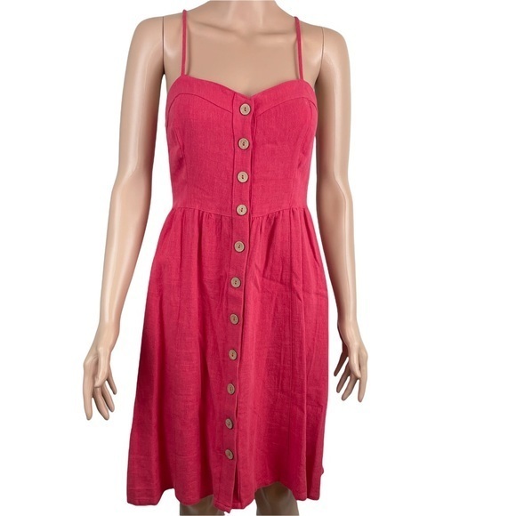 Universal Thread | Dresses | Universal Thread Pink Button Front Mini ...